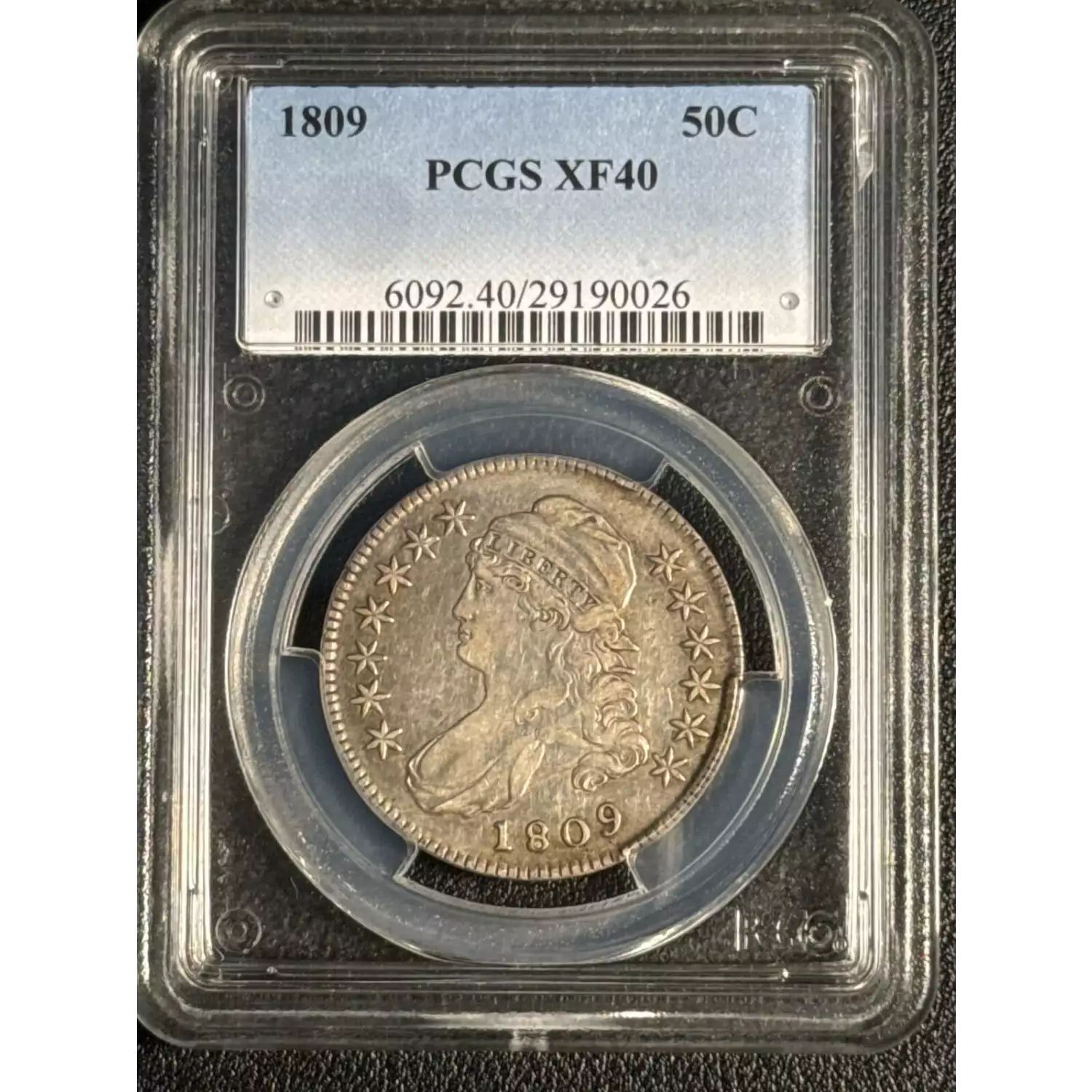 1809 Capped Bust Half Dollars PCGS XF-40 - Brian Timmons Rare Coin