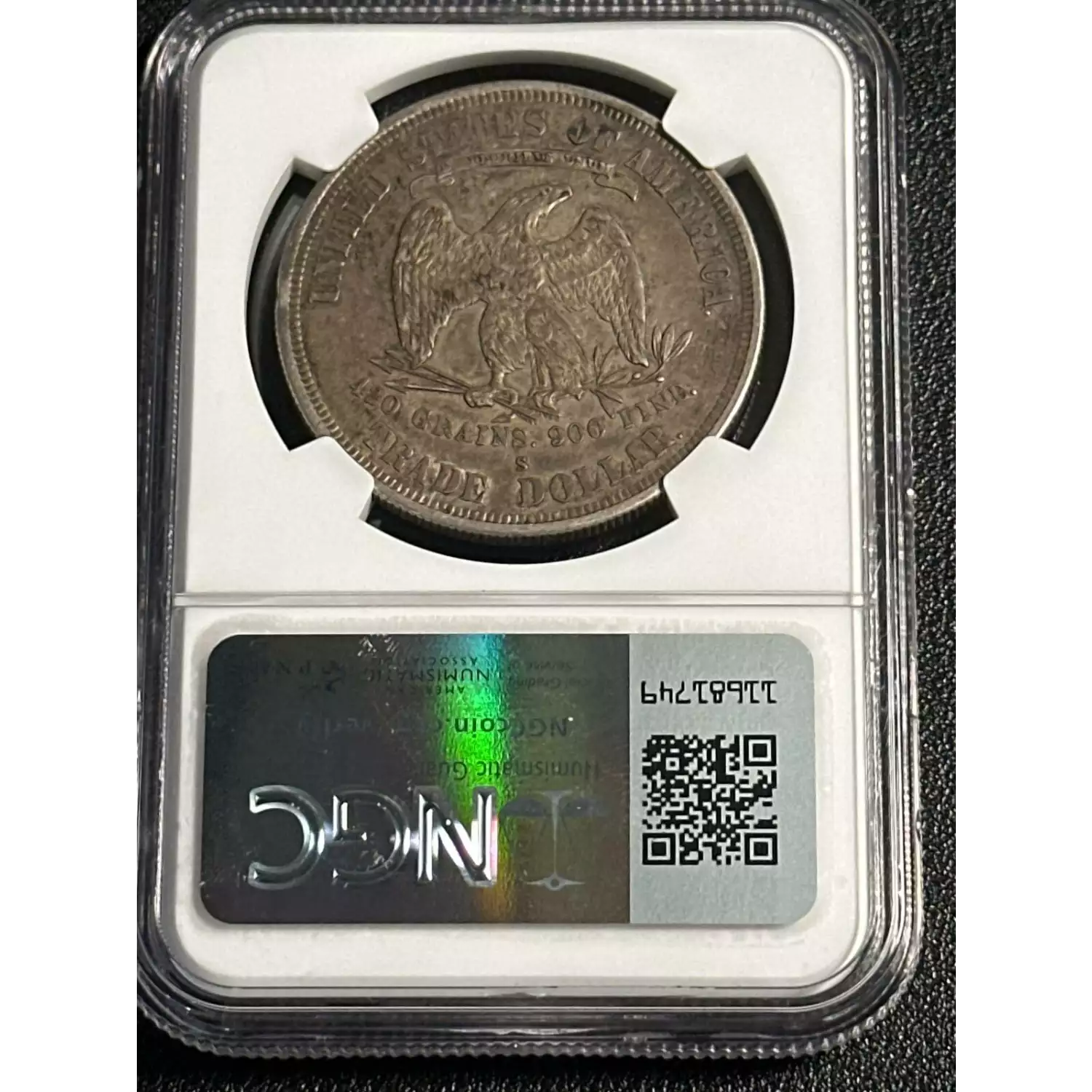 1877-S Silver Dollars Trade Dollars NGC AU-55 - Brian Timmons Rare Coin