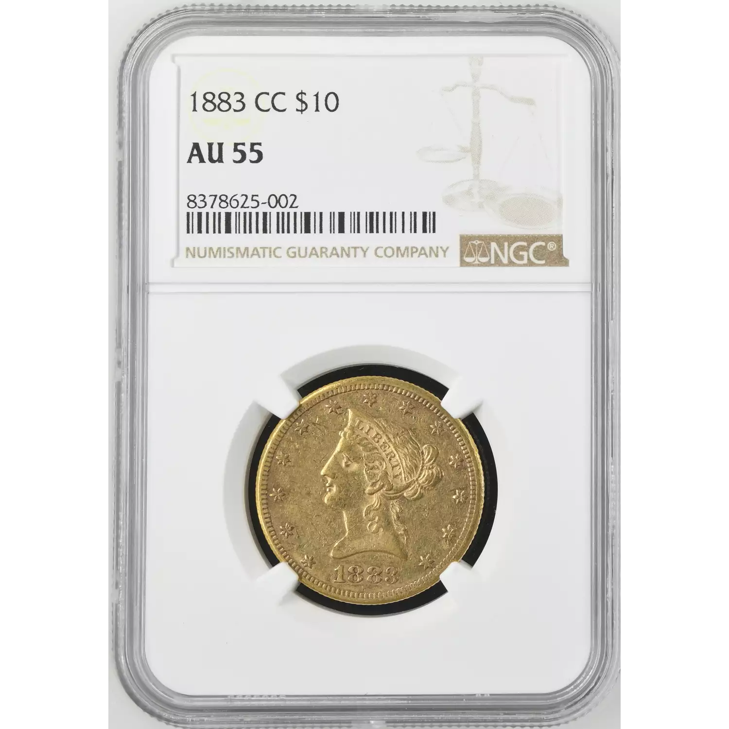 1883-CC Gold Eagles Liberty Head NGC AU-55 - Brian Timmons Rare Coin