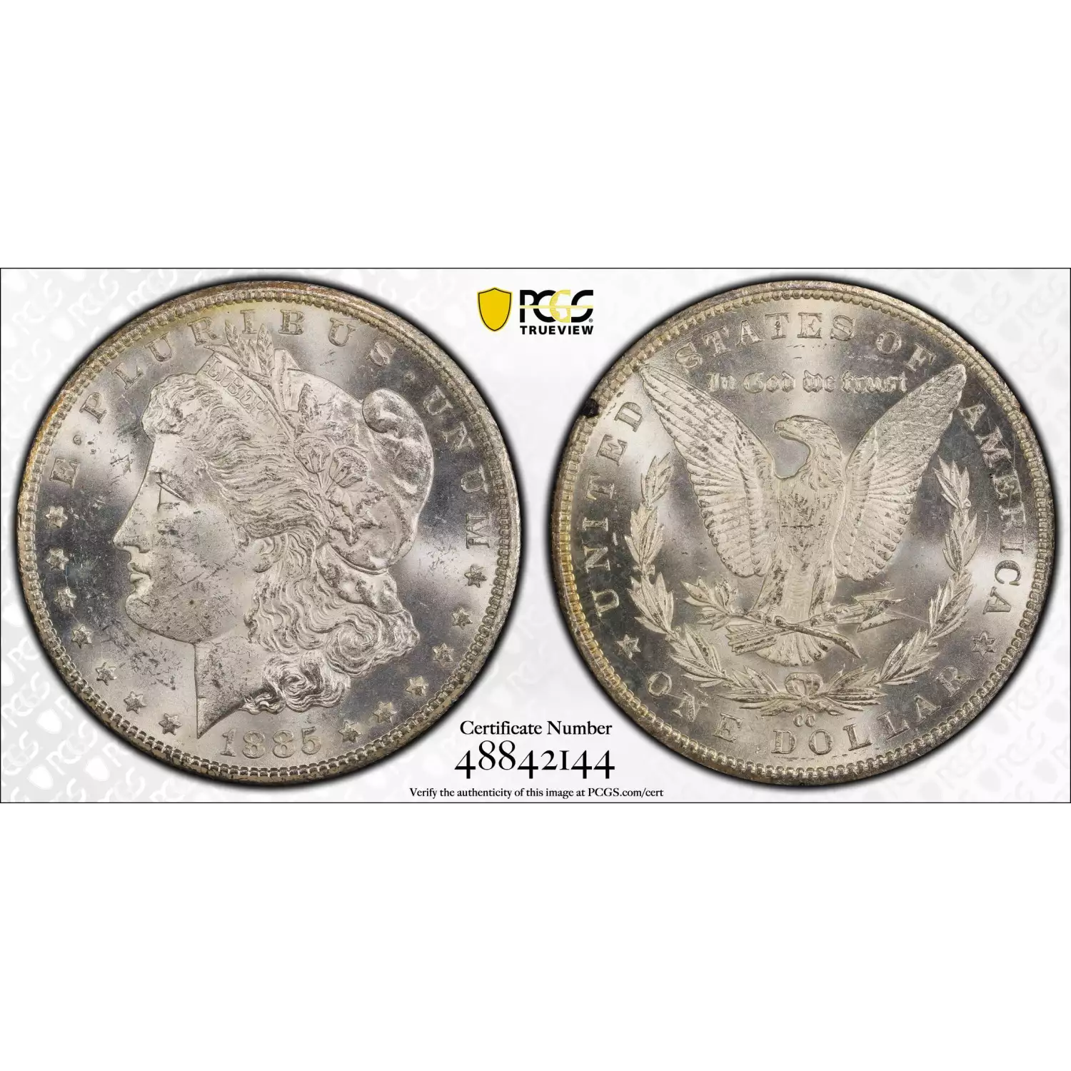 1885 Morgan Silver Dollar PCGS MS-62 GSA Hoard - Brian Timmons Rare Coin