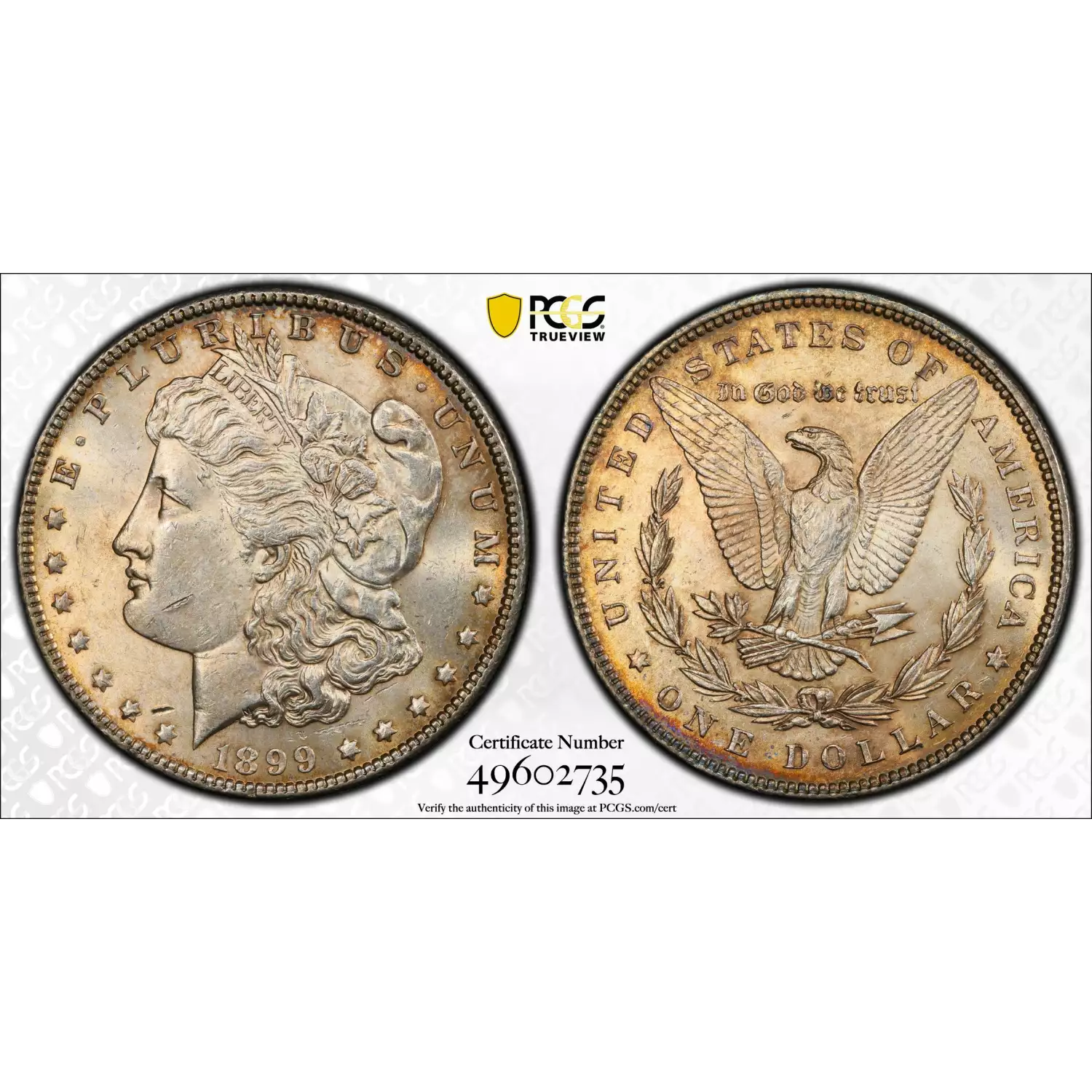 1899 Morgan Silver Dollar PCGS AU-58 - Brian Timmons Rare Coin