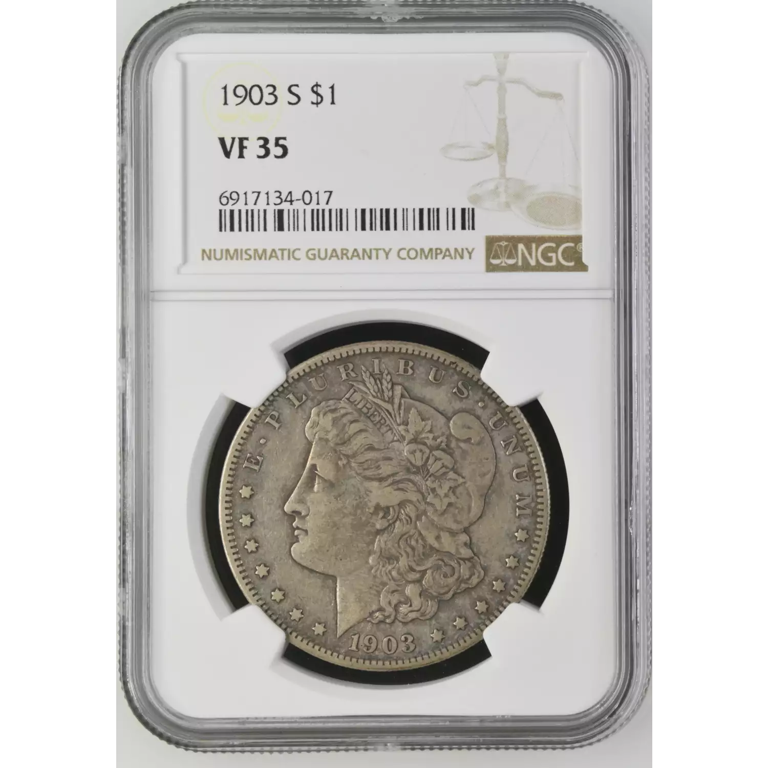 1903-S Morgan Silver Dollar NGC VF-35 CAC - Brian Timmons Rare Coin