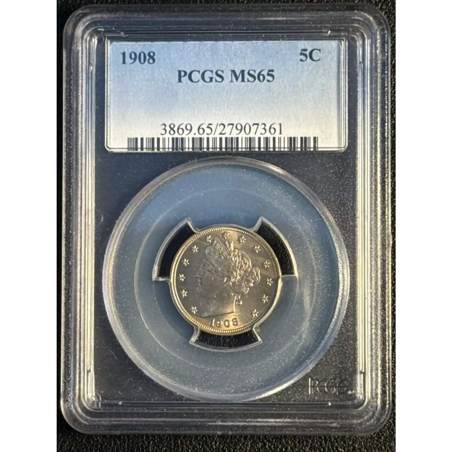 1908 Nickel Liberty Head PCGS MS-65 - Brian Timmons Rare Coin