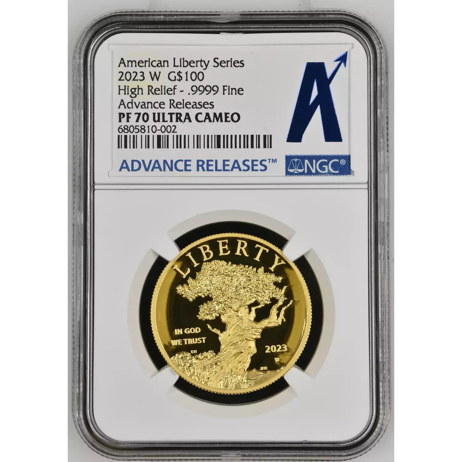 2023 American Liberty Gold NGC PF-70 Bristlecone Pine Tree Advance ...